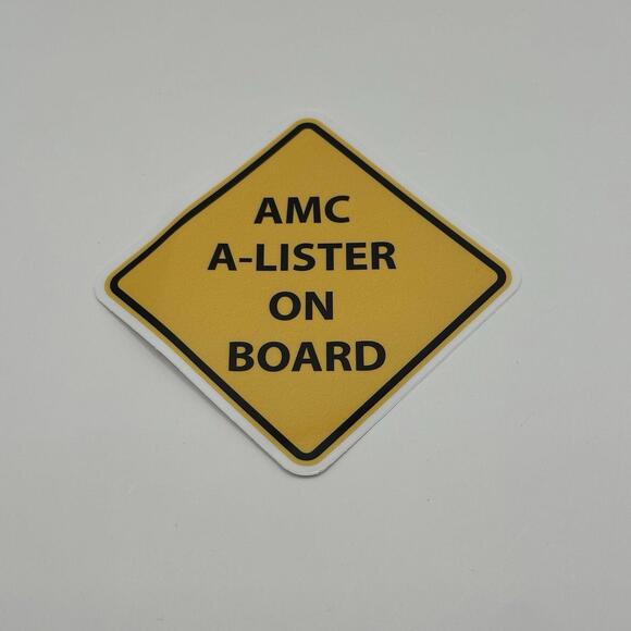 Other | Amc A Lister On Board Car Sticker For Amc A List Movie Fans ...
